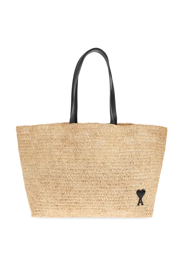 AMI Paris De Coeur’ Shopper Bag - Beige