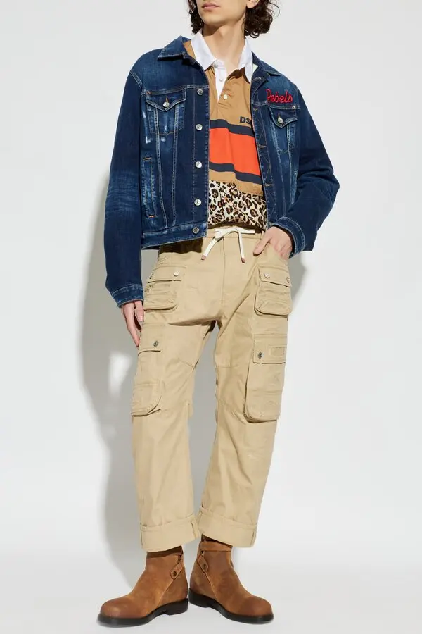 Dsquared2 Polo Made From Combined Materials