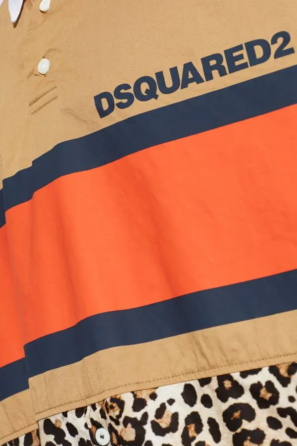 Dsquared2 Polo Made From Combined Materials