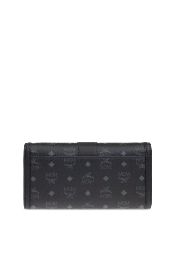 Mcm Tracy Chain Wallet - Black