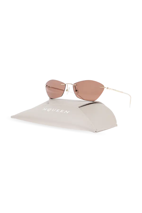 Alexander McQueen Rimless Cat-eye Sunglasses