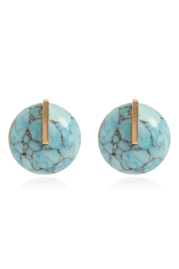 Cult Gaia Una Clip-on Earrings - Blue