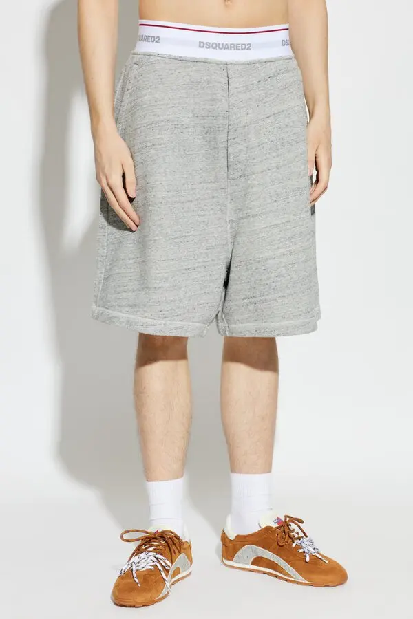 Dsquared2 Loose-fit Shorts - Grey