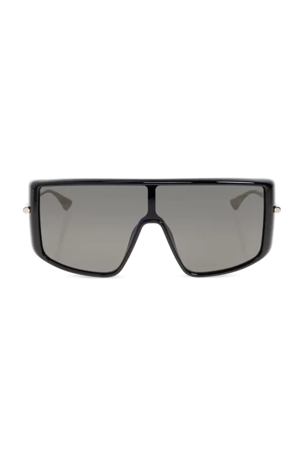 Alexander McQueen Oversized Mask Sunglasses - Black