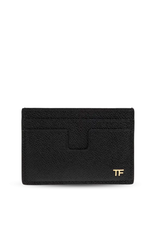 TOM FORD Leather Card Holder - Black