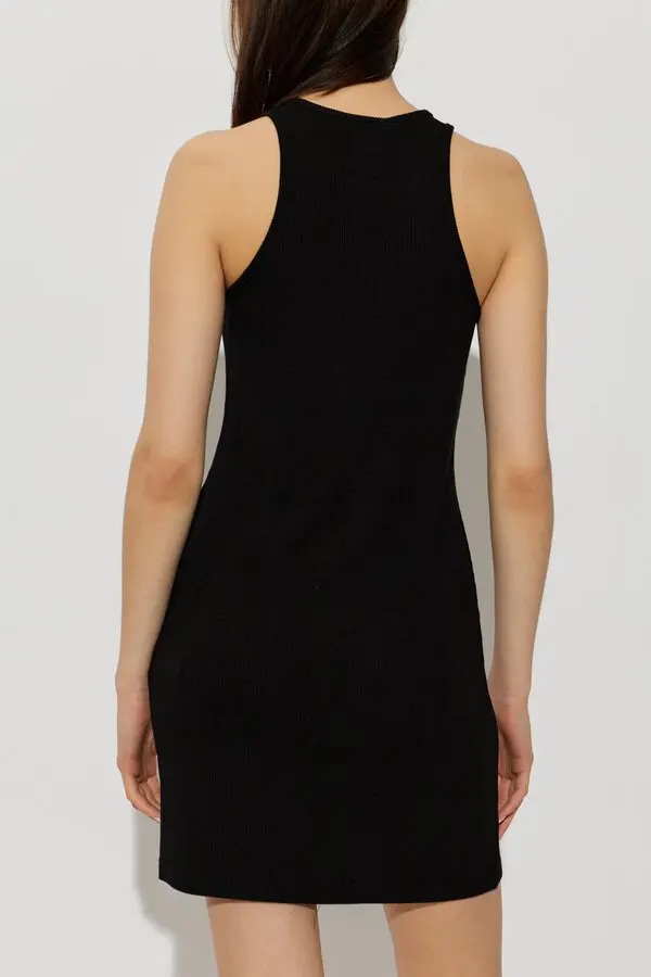 ANINE BING Cole Ribbed Mini Dress - Black