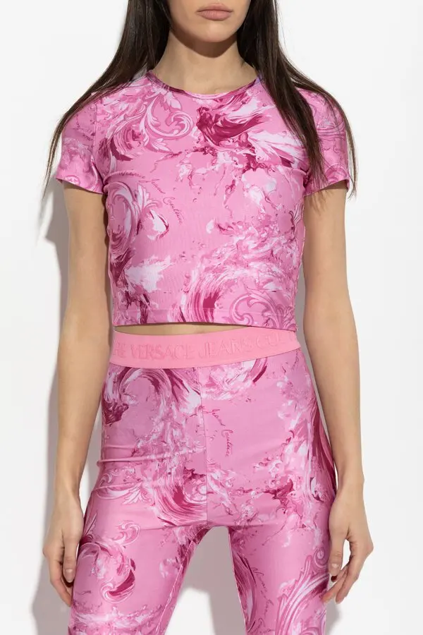 Versace Fitted Short Sleeve Top