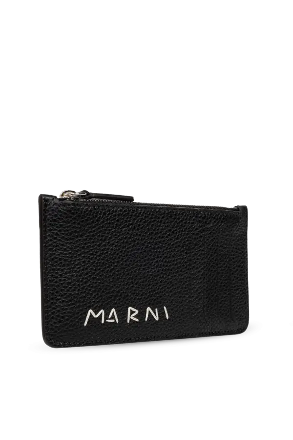 Marni Leather Card Holder - Black