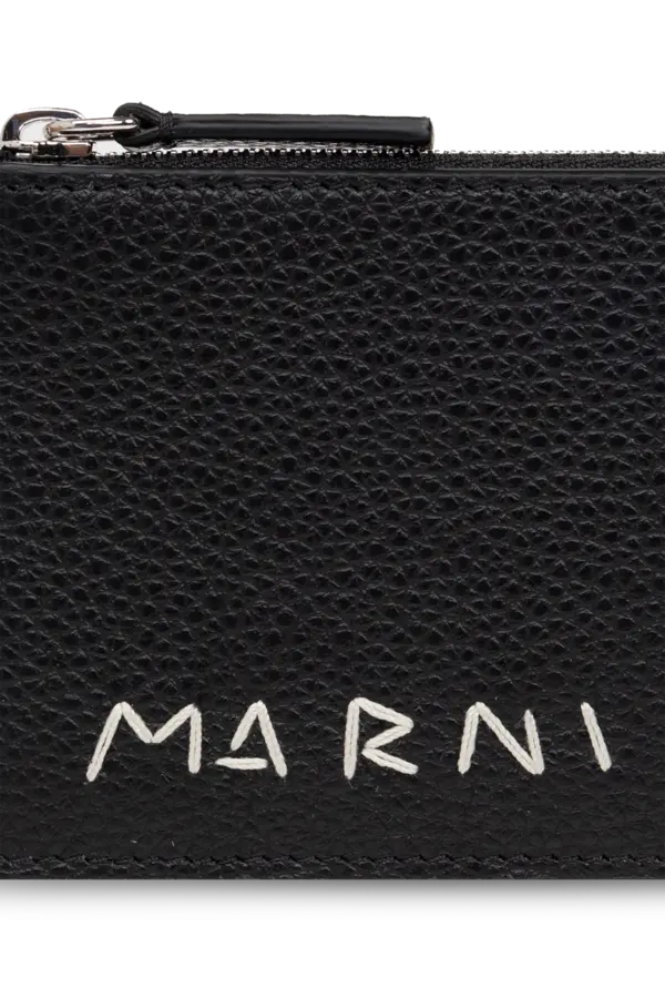 Marni Leather Card Holder - Black