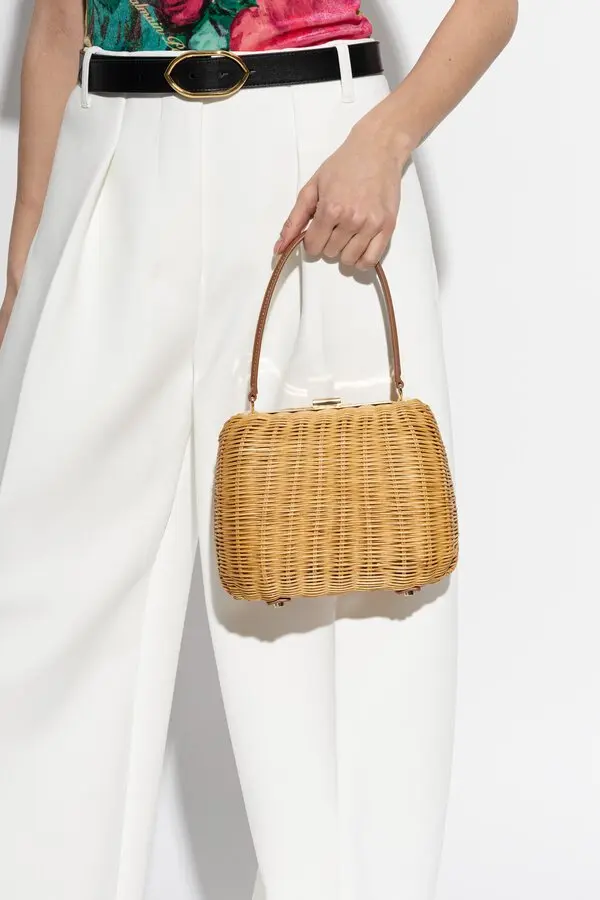 SELF-PORTRAIT Braided Top Handle Bag
