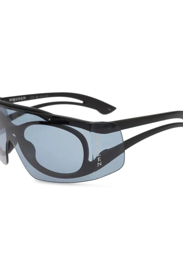Alexander McQueen Full Rim Sunglasses - Blue