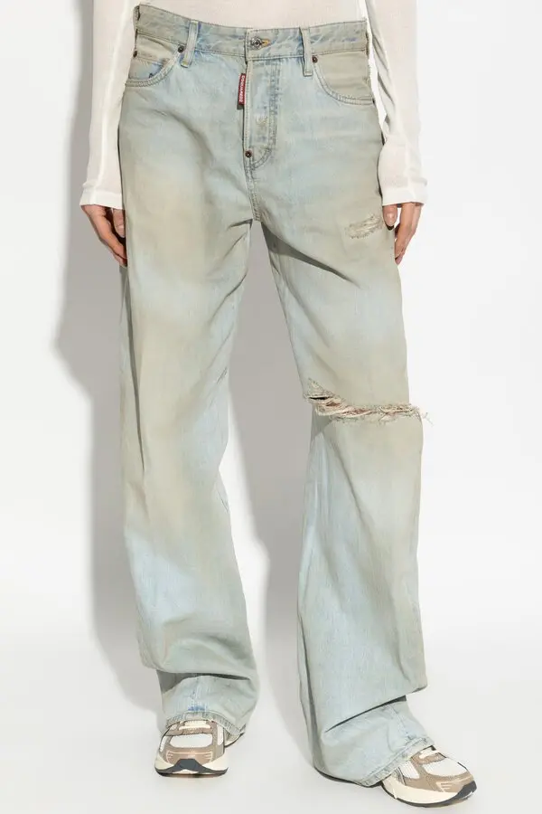 Dsquared2 Loose Twist Jeans - Light Blue