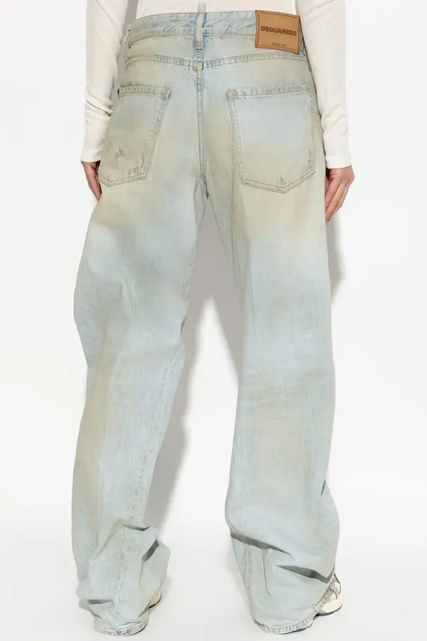 Dsquared2 Loose Twist Jeans - Light Blue
