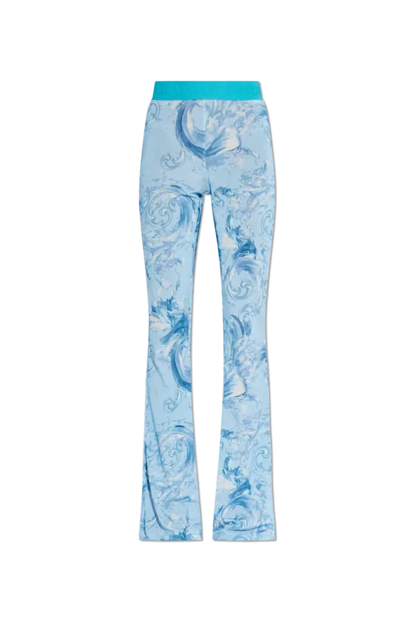 Versace Flared-leg Trousers - Blue