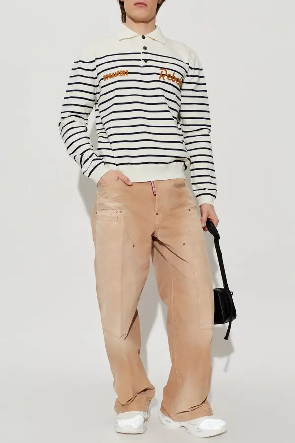 Dsquared2 Striped Pattern Polo