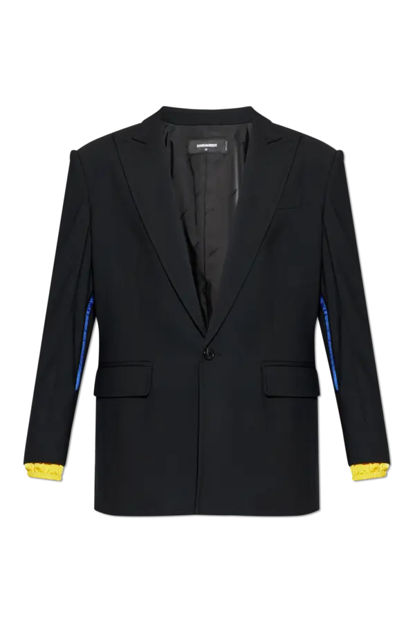 Dsquared2 Wool Blazer With A Single Vent