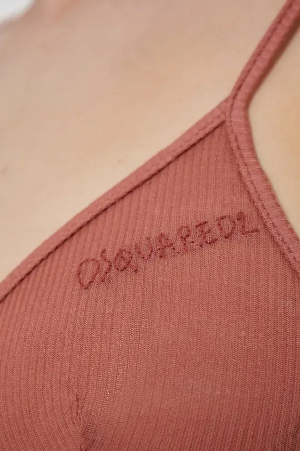 Dsquared2 Bra With Embroidered Logo - Pink