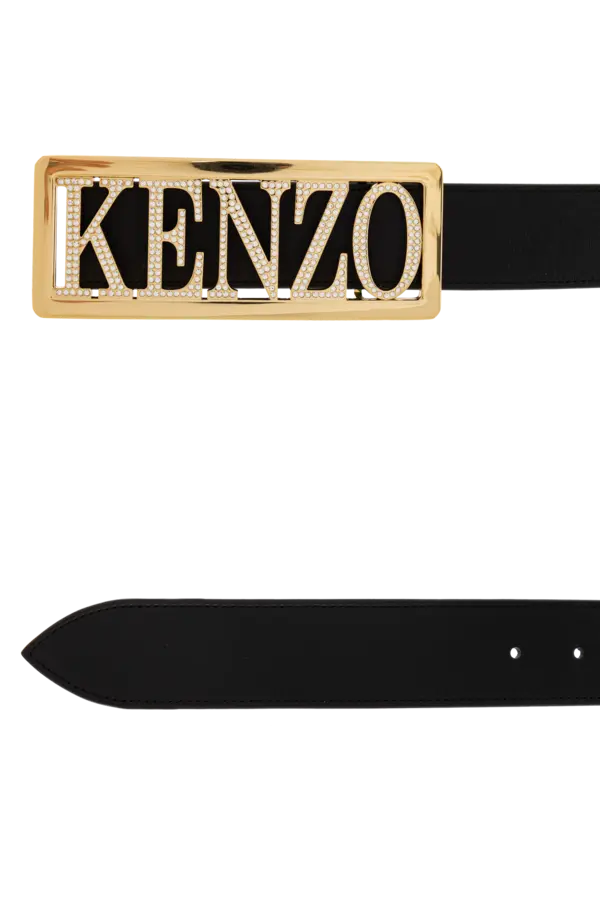 Kenzo Leather Belt With Logo