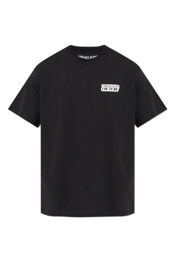 Versace T-shirt With Logo - Black