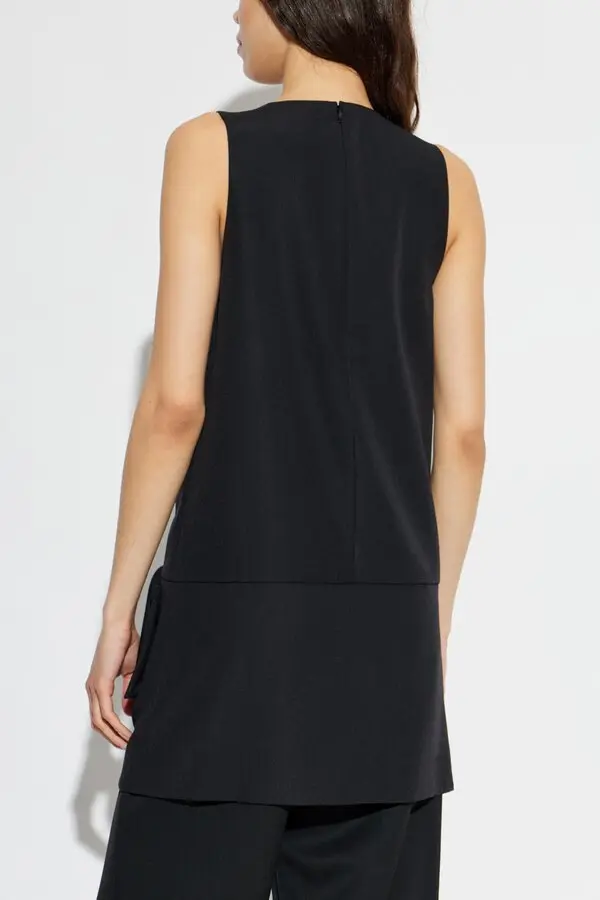 AMI Paris Wool Mini Dress With Belt