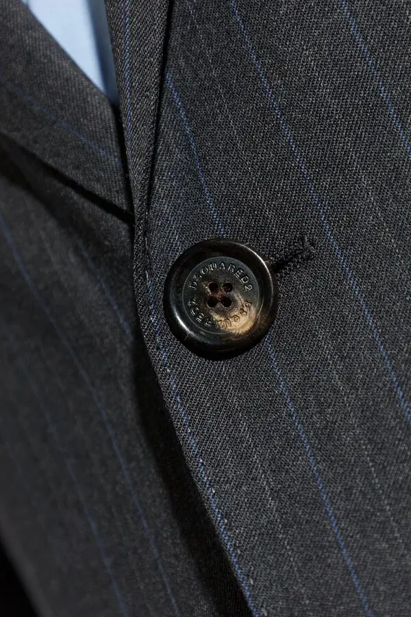 Dsquared2 Blazer With Double Vent - Grey