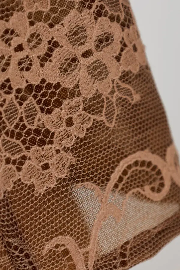 Acne Studios Lace Pencil Skirt - Brown