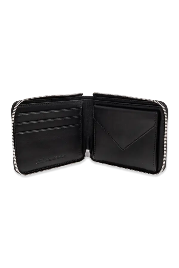 AMI Paris Leather Wallet With Logo