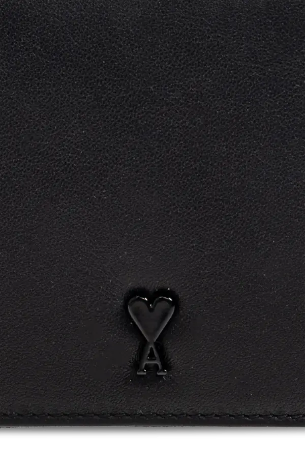 AMI Paris Leather Wallet With Logo