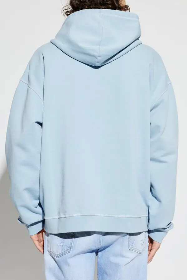 Dsquared2 Logo Denim Pocket Zip Up Hoodie