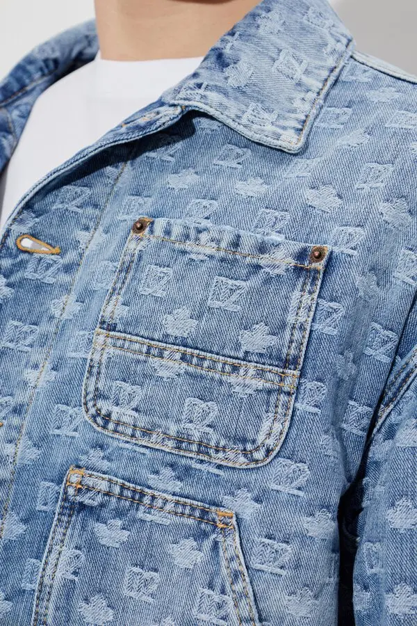 Dsquared2 Monogram Denim Trucker Jacket