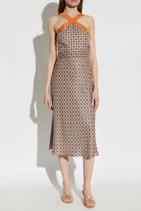 Paul Smith Patterned Off-shoulder Midi Dress - Multicolour
