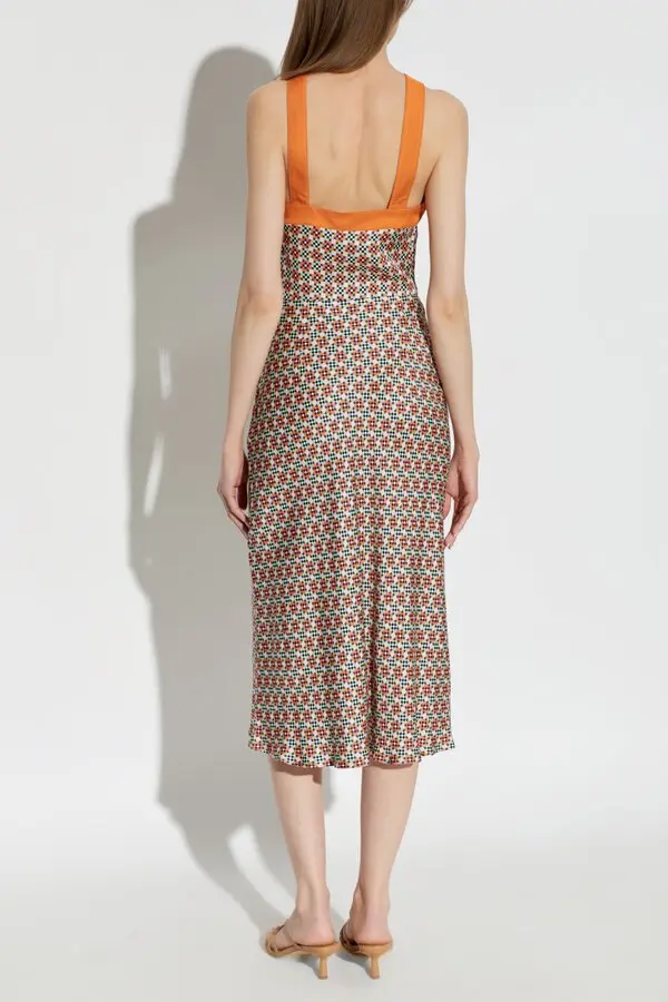 Paul Smith Patterned Off-shoulder Midi Dress - Multicolour