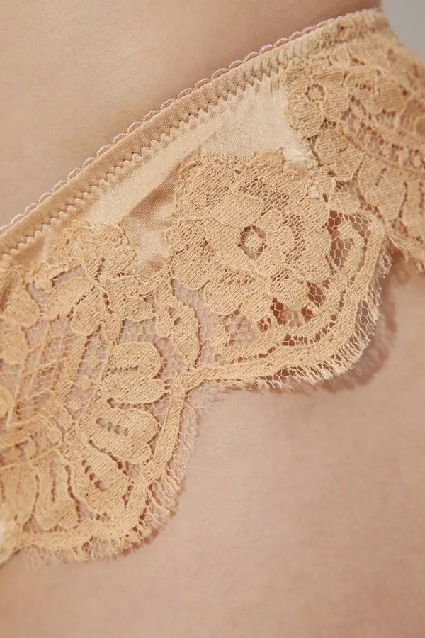 Dsquared2 Briefs With Lace Inserts - Beige
