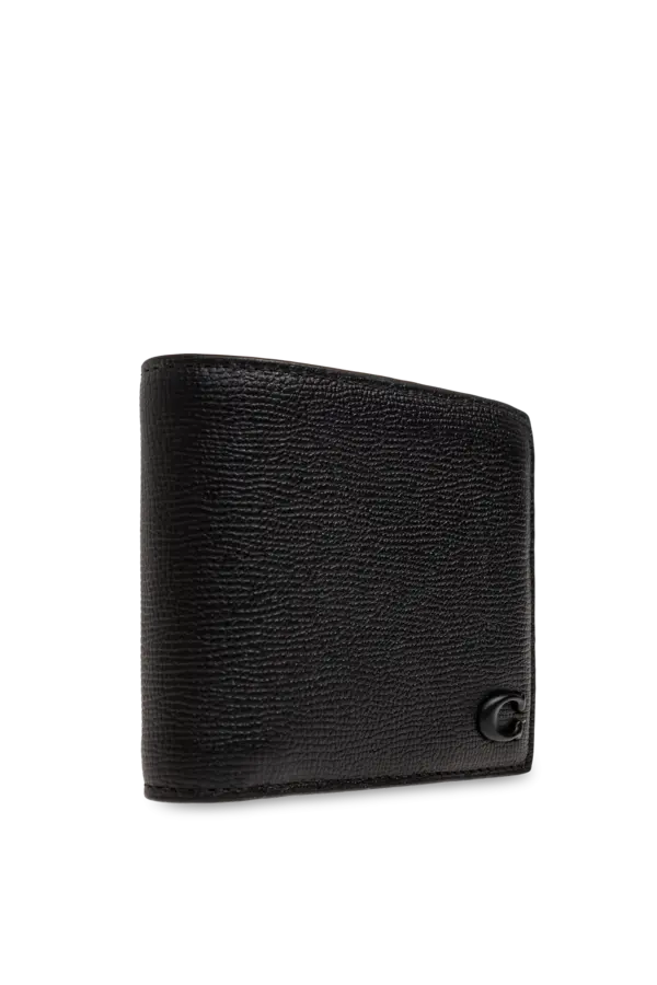 COACH Folded Wallet With Monogram - Black