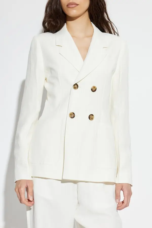 AMI Paris Double-breasted Blazer With Single Vent