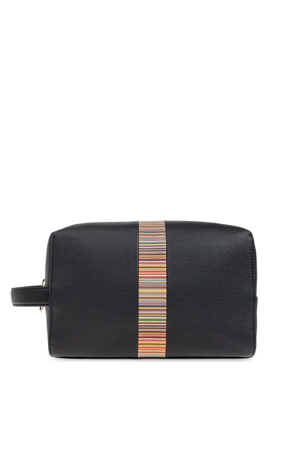 Paul Smith Leather Toiletry Bag - Black