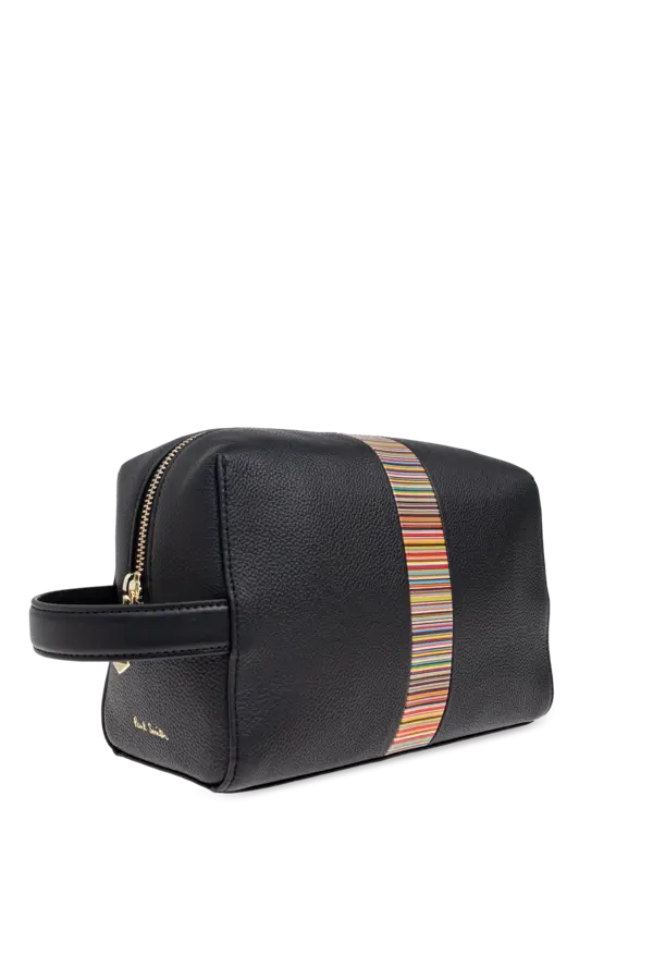 Paul Smith Leather Toiletry Bag - Black