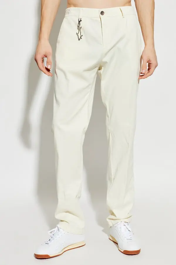 Paul & Shark Logo Trousers - Cream