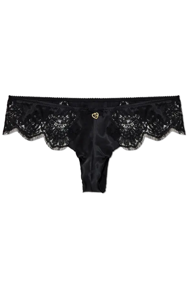 Dsquared2 Panties With Lace Inserts - Black