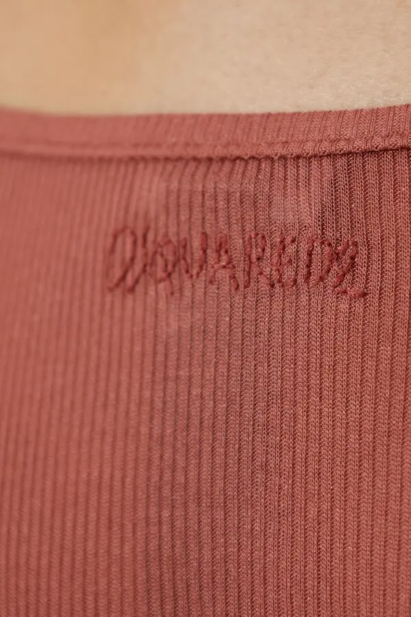 Dsquared2 Figs With Embroidered Logo - Pink