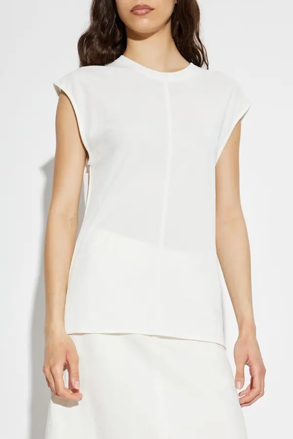 AMI Paris Sleeveless Top - White