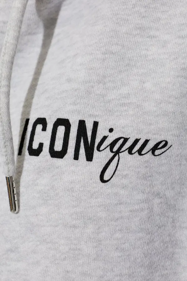 Dsquared2 Hooded Zip-up Sweatshirt - Grey