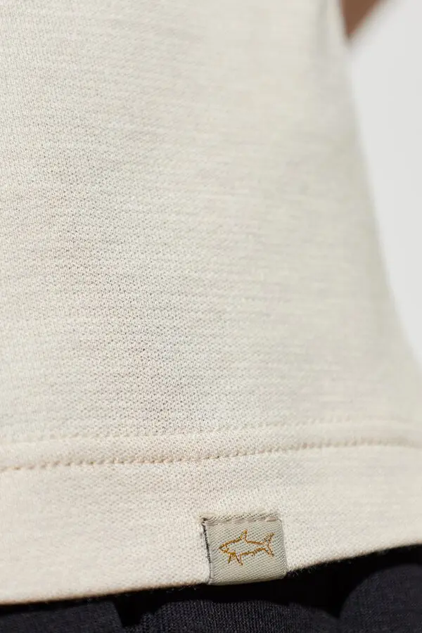 Paul & Shark Crew Neck T-shirt - Cream