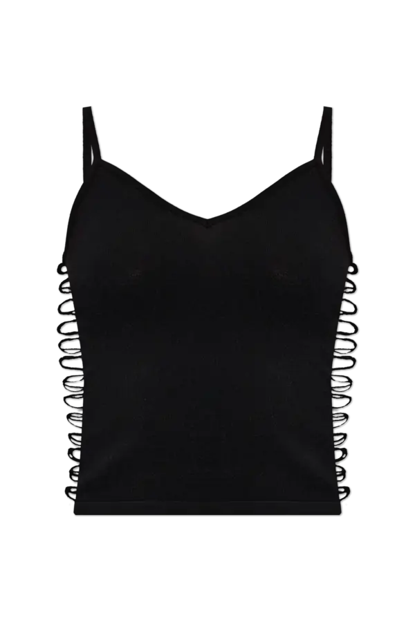 Dsquared2 Top With Decorative Side Cutouts - Black