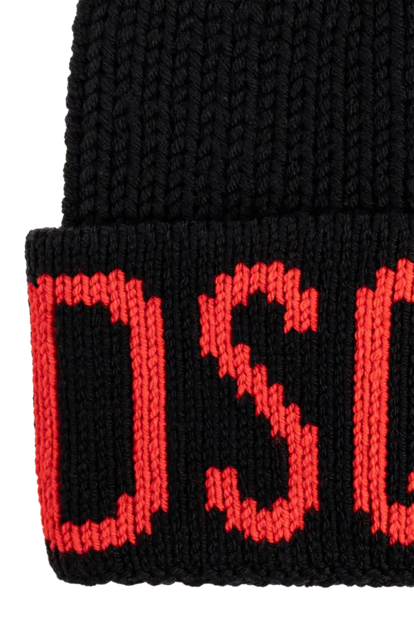 Dsquared2 Wool Beanie With Logo