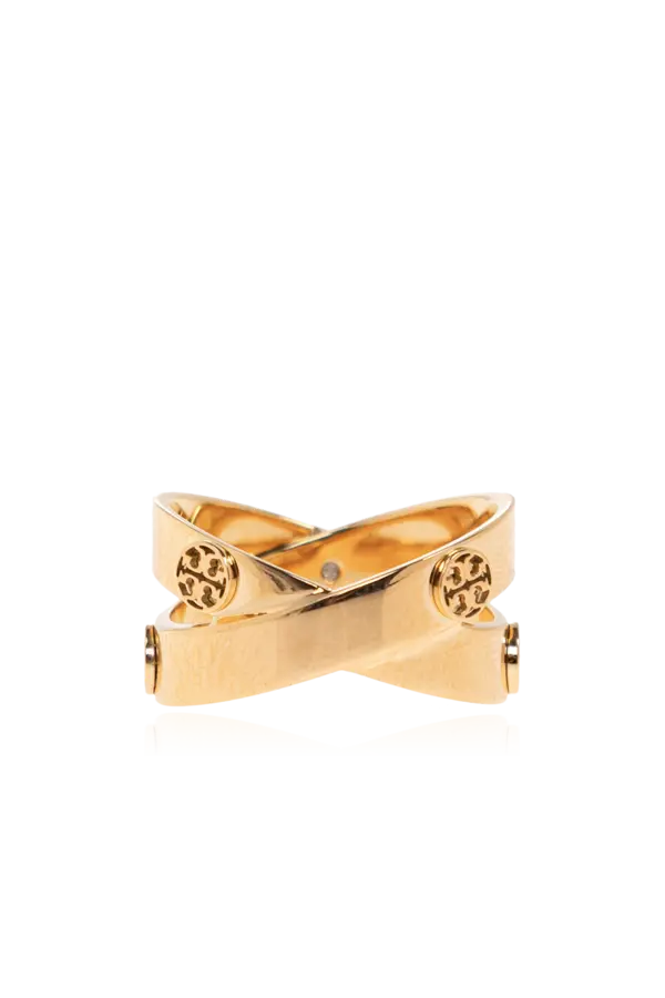 Tory Burch Ring With Logo - Gold