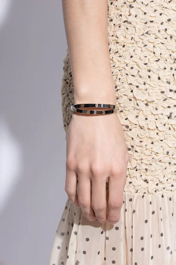Tory Burch Logo Bangle - Silver