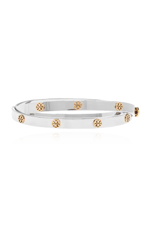 Tory Burch Logo Bangle - Silver