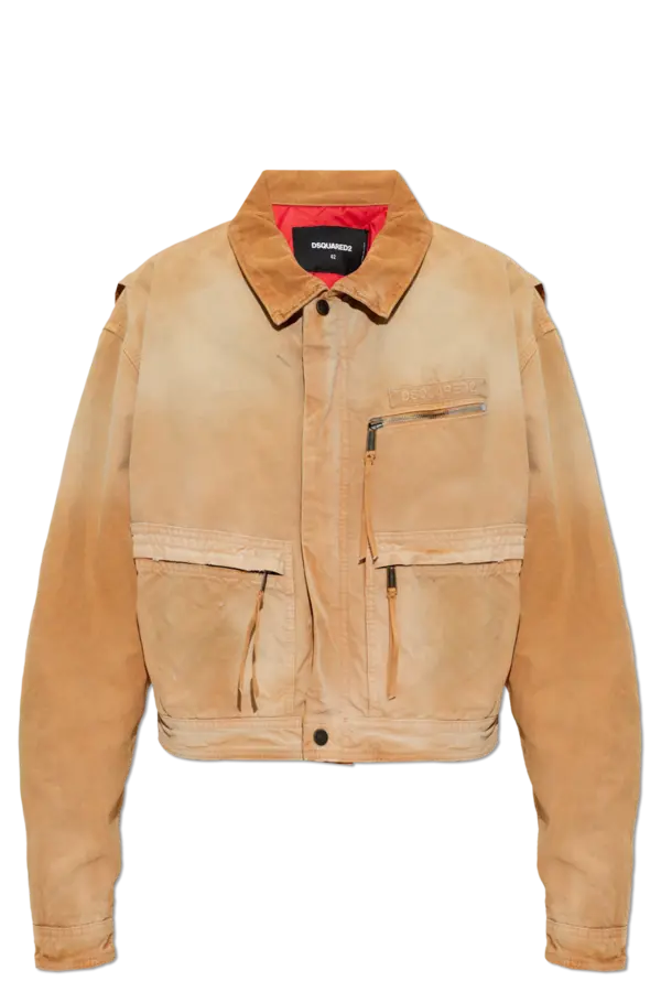 Dsquared2 Logo Denim Jacket - Brown