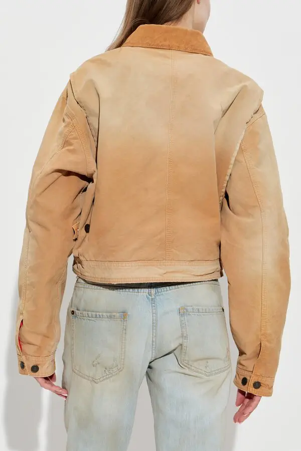 Dsquared2 Logo Denim Jacket - Brown